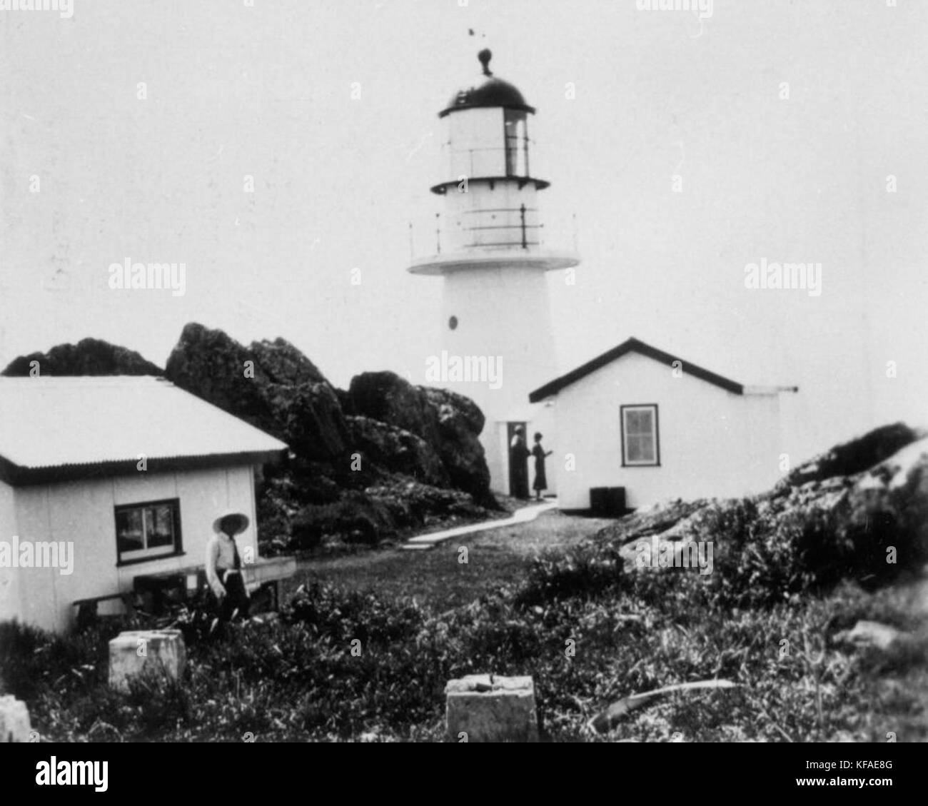 1 121752 Pine Islet Lighthouse, Queensland, ca. 1935 cropped Stock ...
