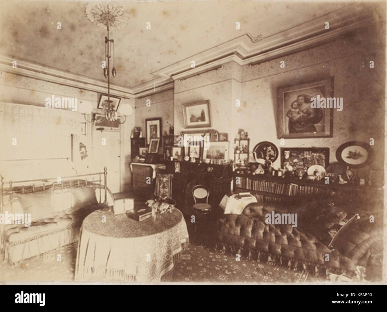 Lady Allens room 1890 Stock Photo - Alamy