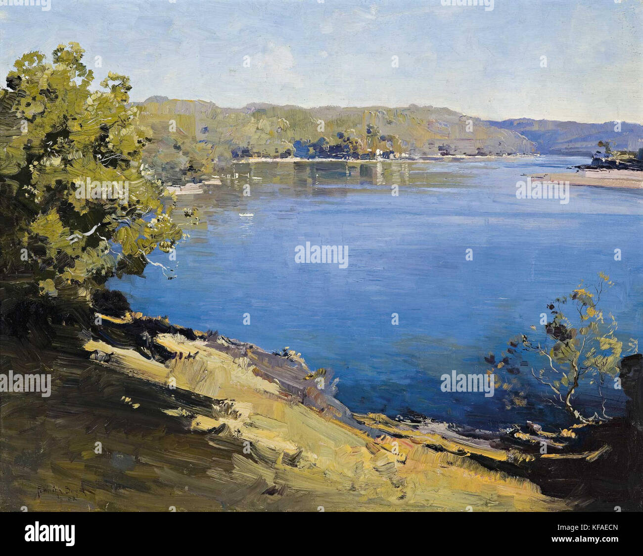 Penleigh Boyd Hawkesbury River, 1922 Stock Photo - Alamy