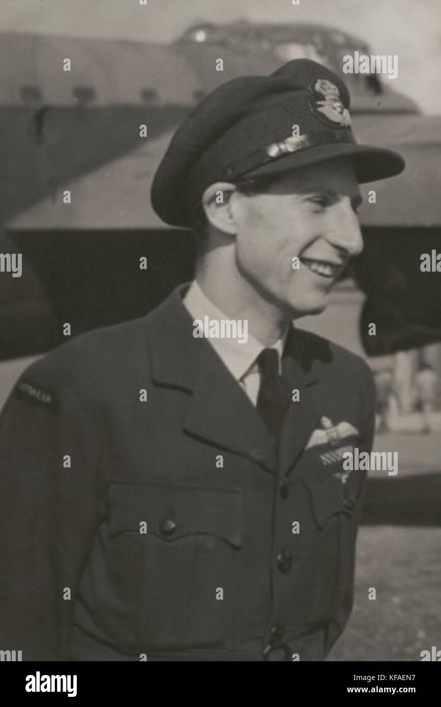 Flight Lieutentant Peter Isaacson DFC AFC DFM 1943 Stock Photo - Alamy