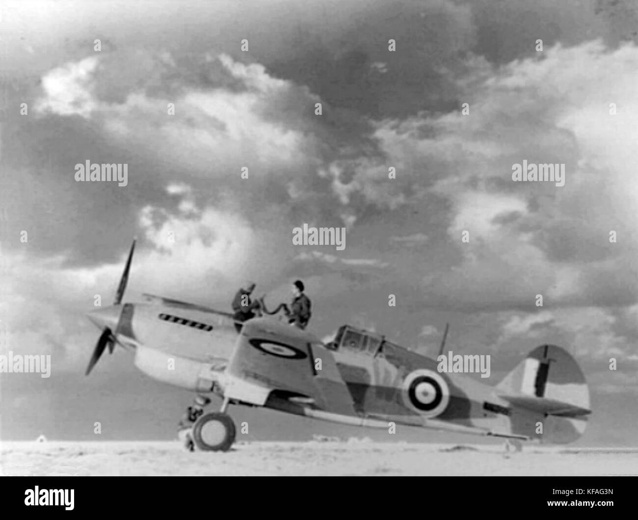 Curtiss Tomahawk 3 Sqn RAAF rearmed 1941 Stock Photo - Alamy
