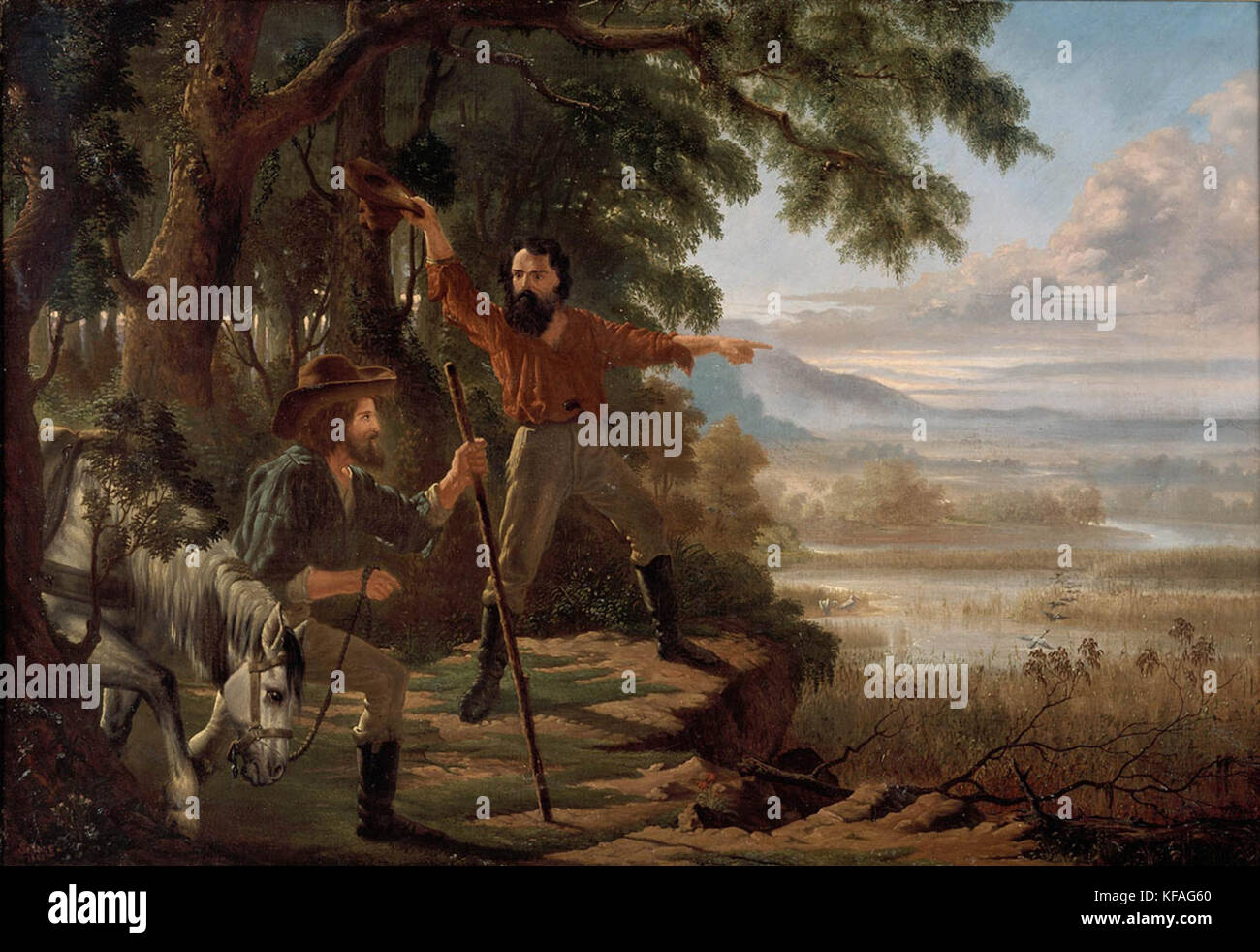 This artwork by Edward Jukes Greig depicts the moment when Burke and ...