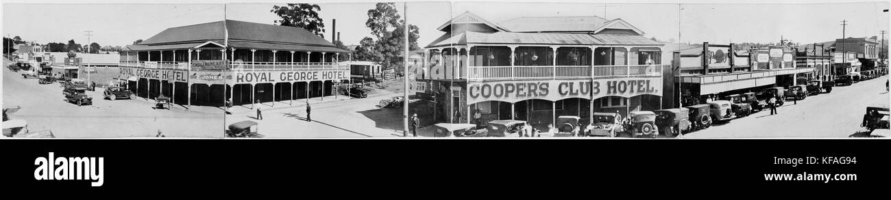File Panorama of Nambour c1932 Stock Photo - Alamy