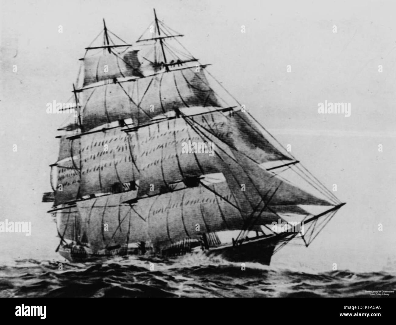 Flying cloud clipper ship hi-res stock photography and images - Alamy
