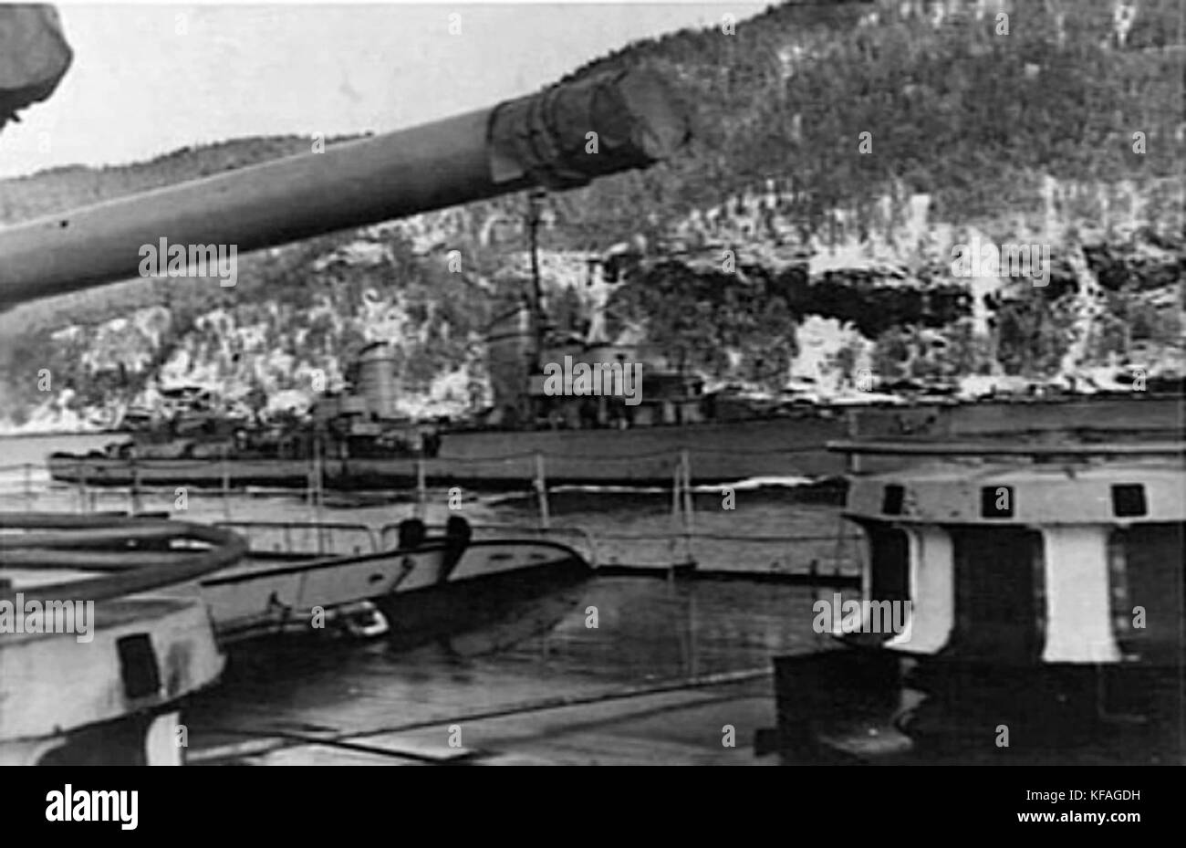 German destroyer off Norway 1940 Stock Photo - Alamy