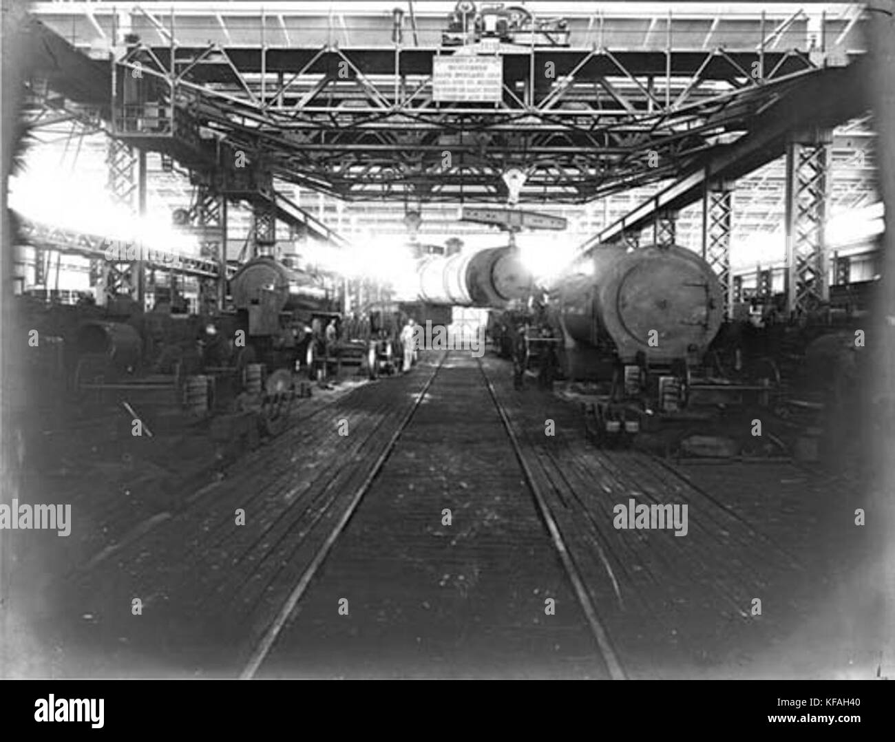 Locomotive under construction Stock Photo - Alamy