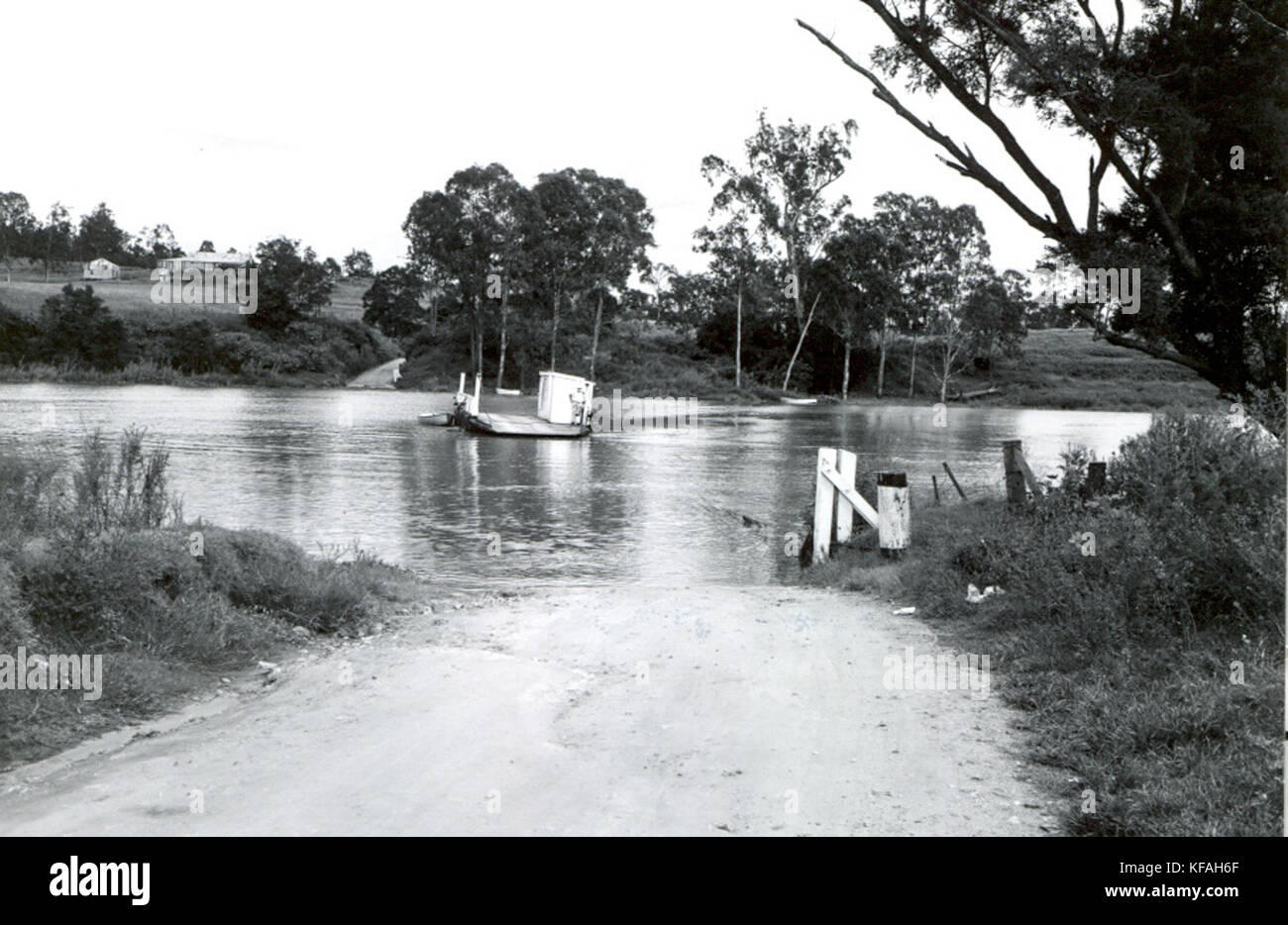 Moggill Ferry 1954 Stock Photo - Alamy