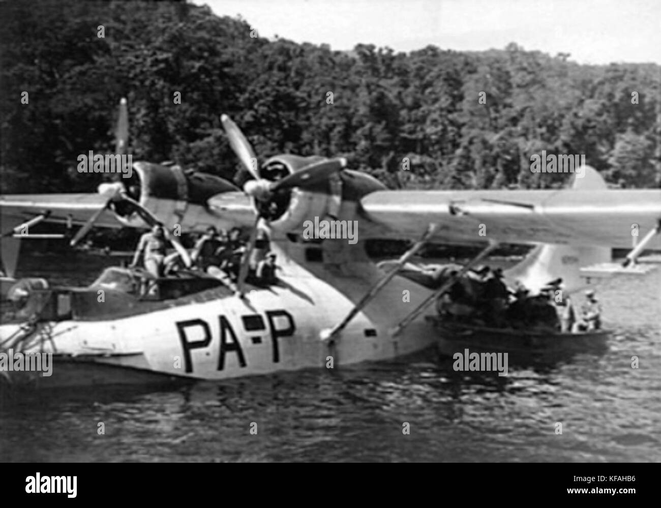 PBY 6 Sqn RNZAF at Nantambu 1945 Stock Photo - Alamy