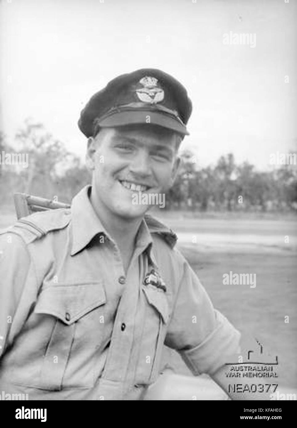 Pilot Officer Biggs of 5 Squadron RAAF Mareeba March 1944 AWM NEA0377 ...