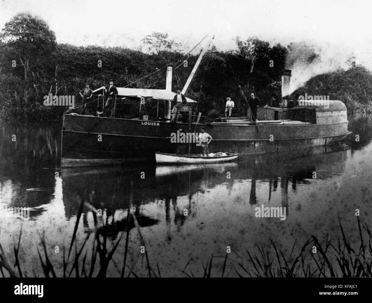 A historical image of the ship Louisa, possibly from the 19th or early ...