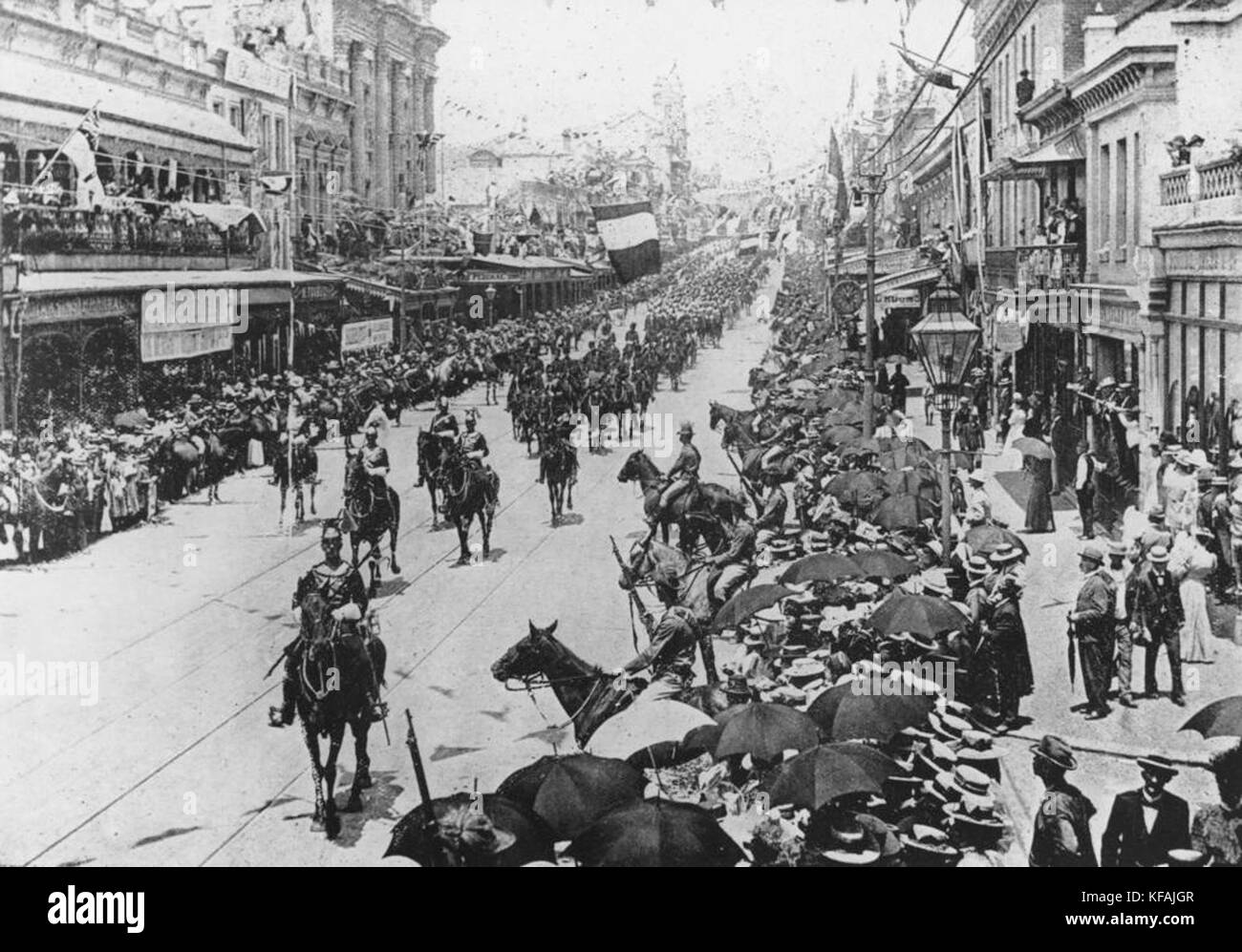 1 126495 Lancers participate in a military parade during Australian ...