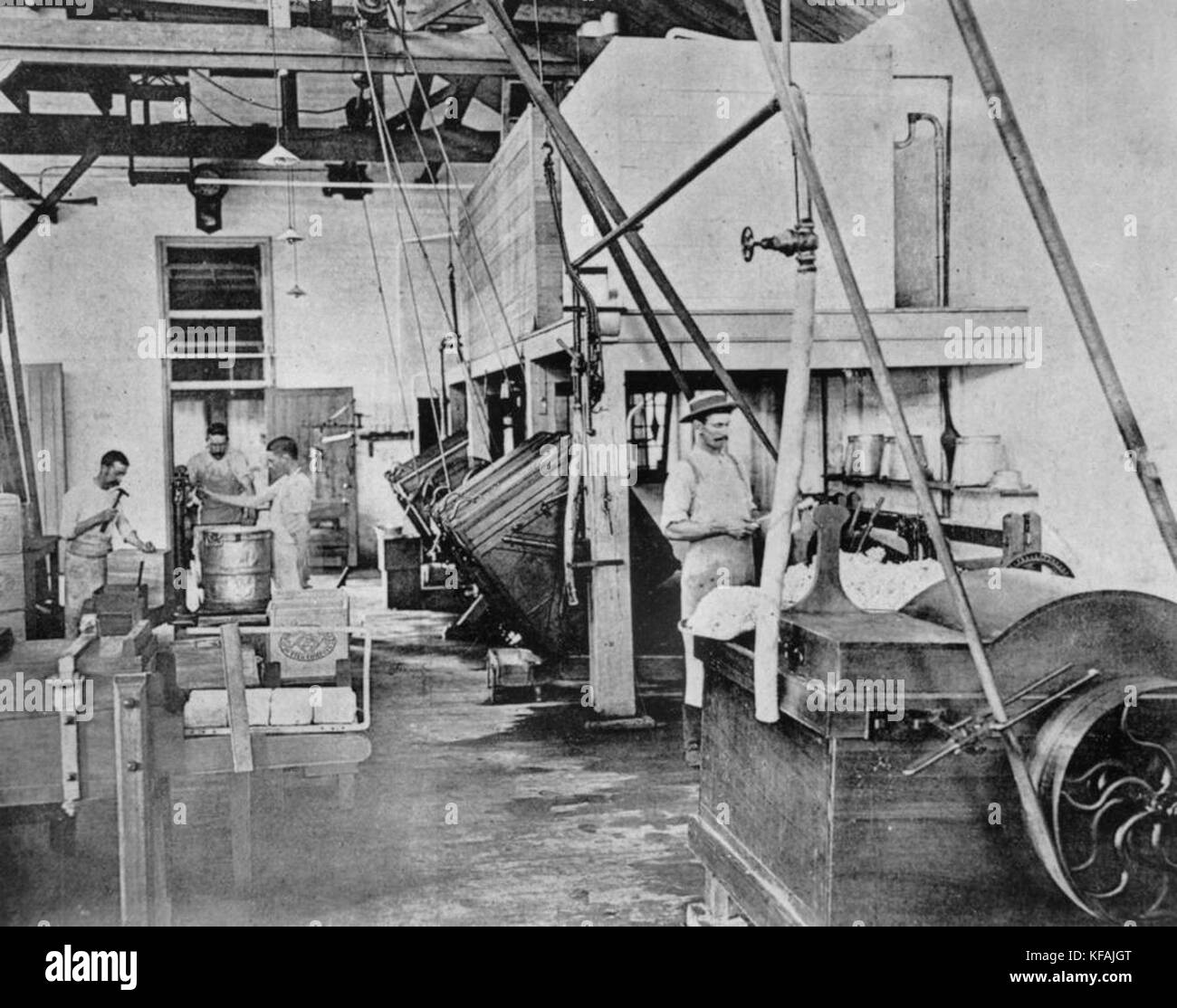 1 128150 Workers inside the South Brisbane Butter Factory, ca. 1900 ...