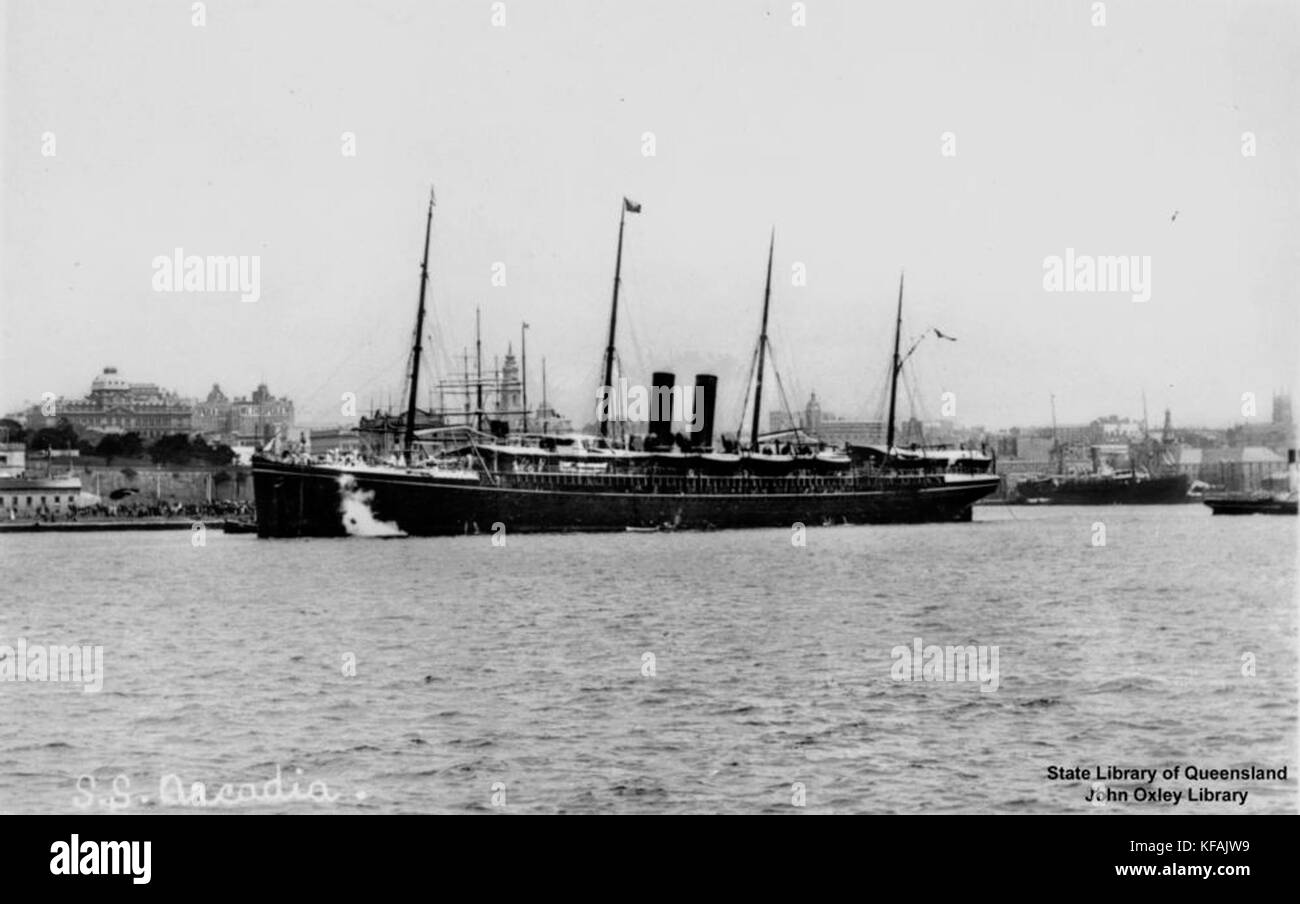 Arcadia ship Black and White Stock Photos & Images - Alamy