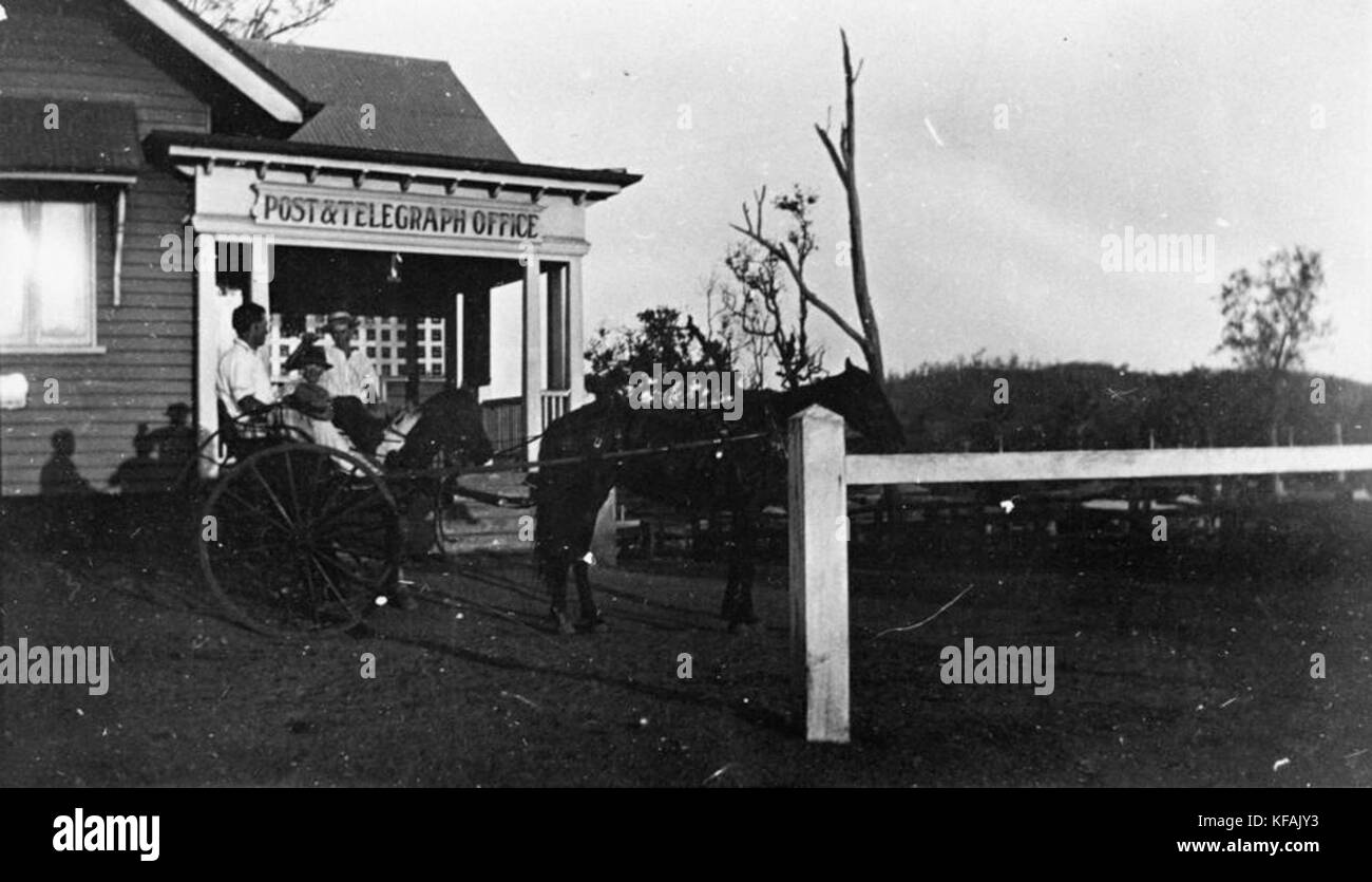 1 113612 Horse and buggy outside the post office, Kilcoy, ca. 1920 ...