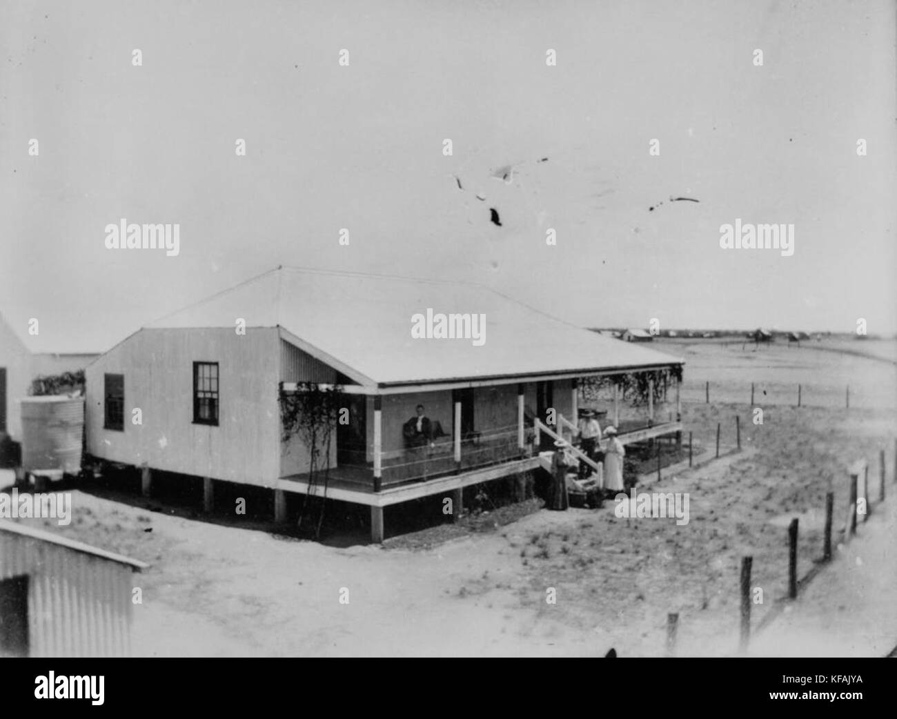 1 121708 Skinner residence in Adavale, Queensland, ca. 1905 Stock Photo ...