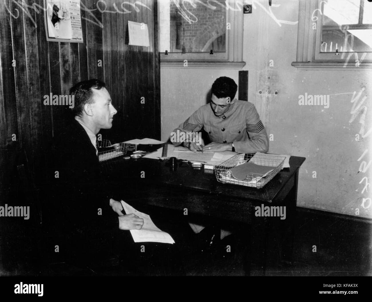 Recruiting office Black and White Stock Photos & Images - Alamy