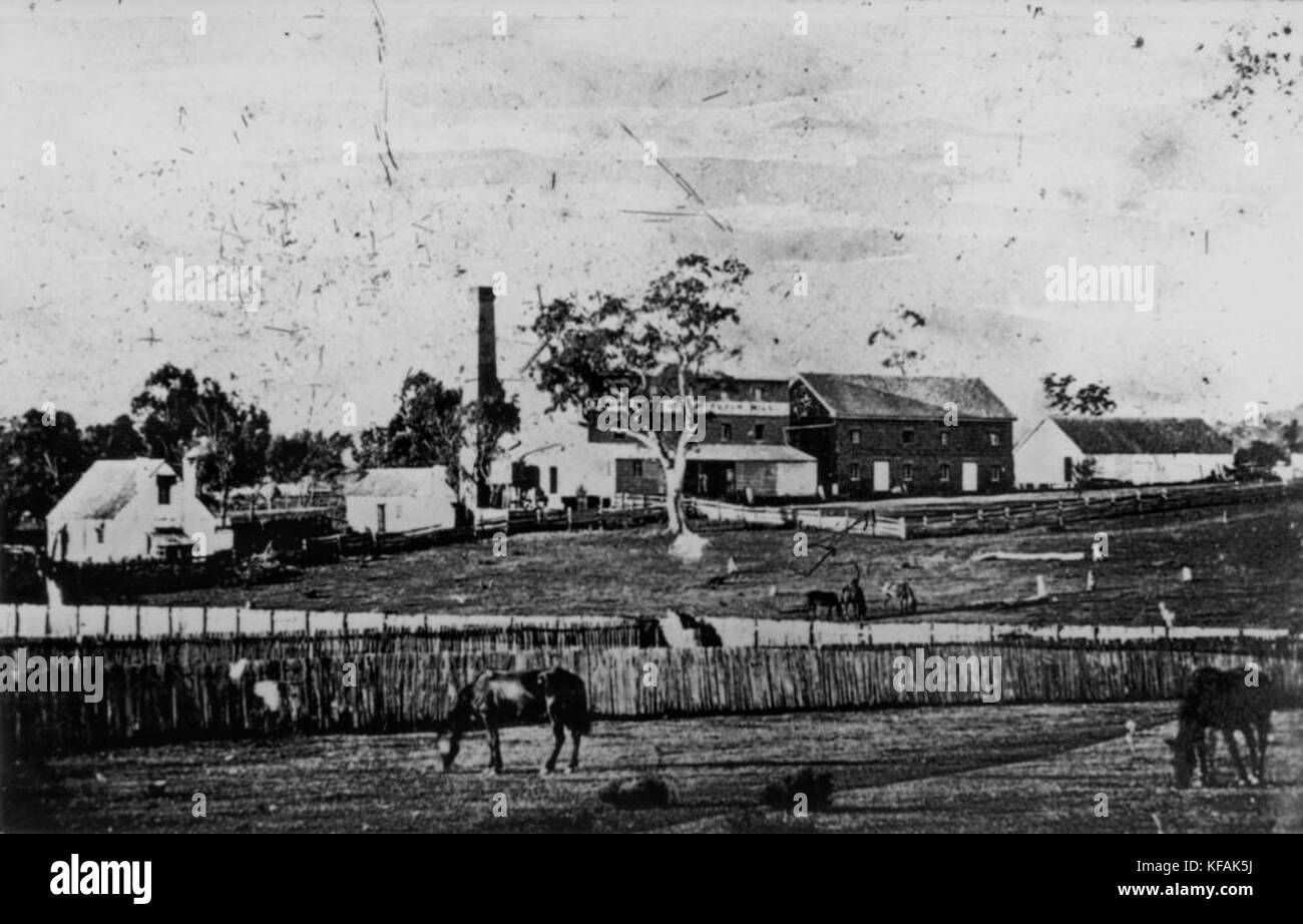 1 105400 Ellenthorpe Steam Flour Mills in Warwick, ca. 1865 Stock Photo ...