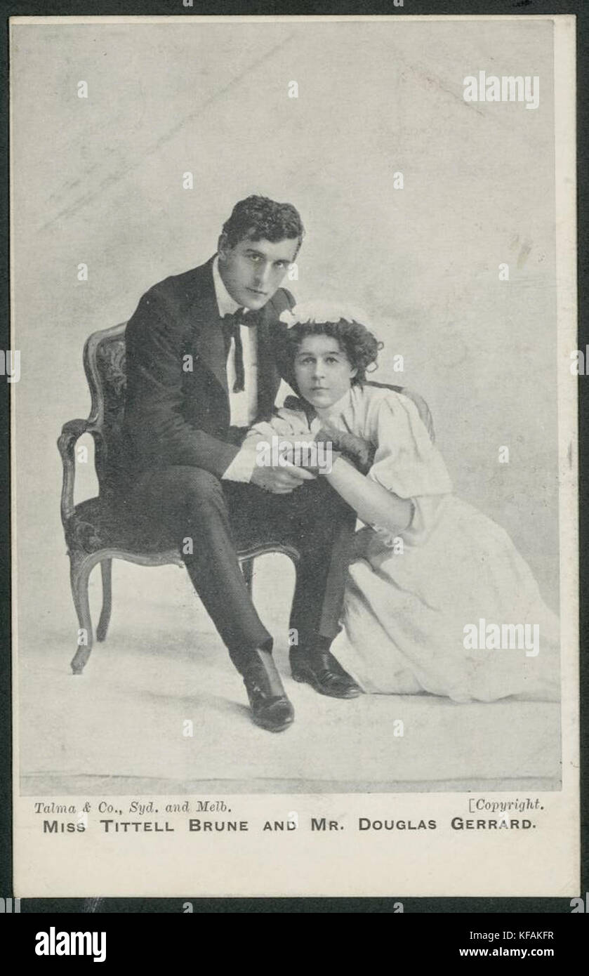 Miss Tittell Brune, Mr. Douglas Gerrard, 1905 (8285826189 Stock Photo ...