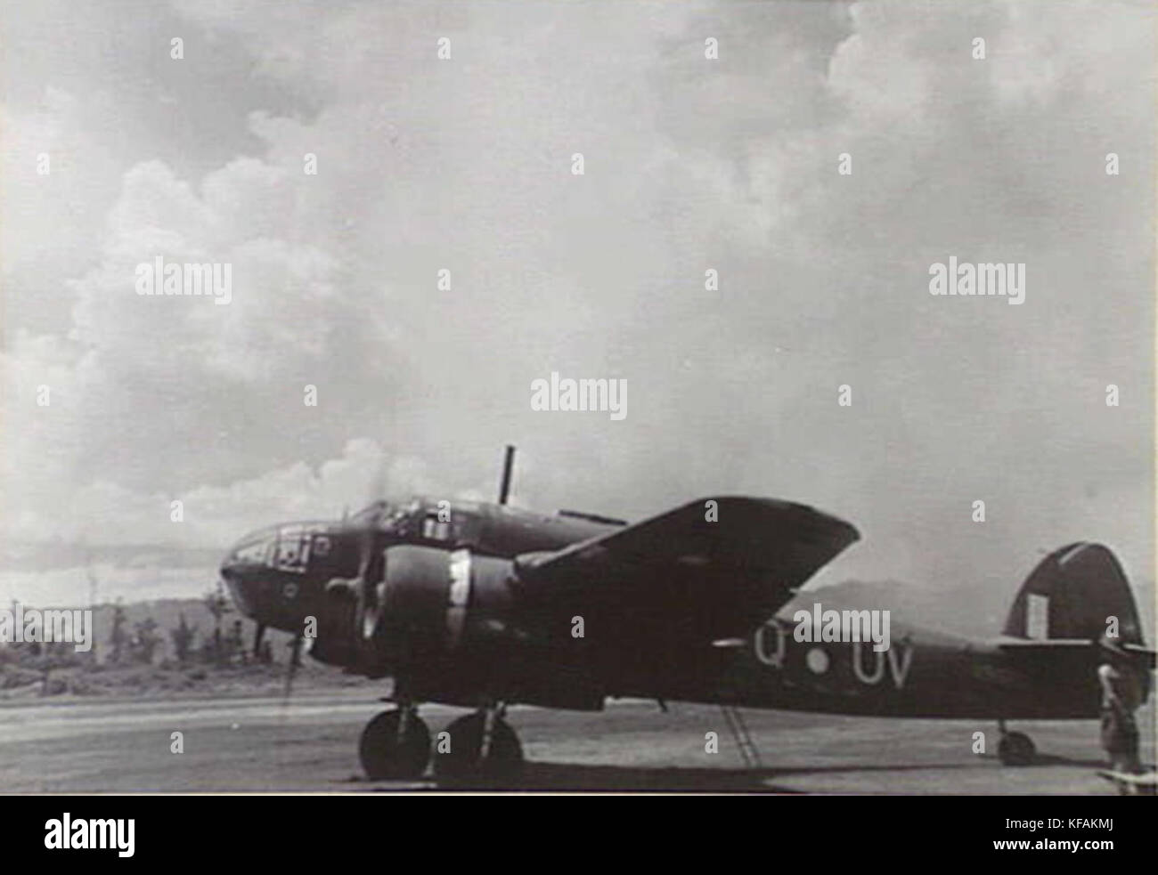 8 Squadron RAAF Beaufort at Rabaul Dec 1945 AWM 099275 Stock Photo - Alamy