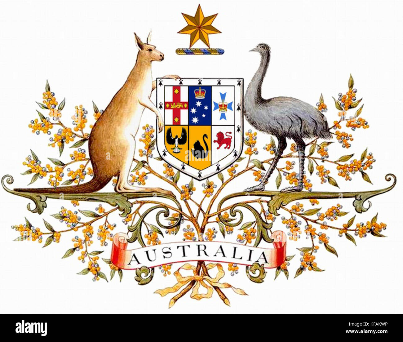 National emblem of australia hi-res stock photography and images - Alamy