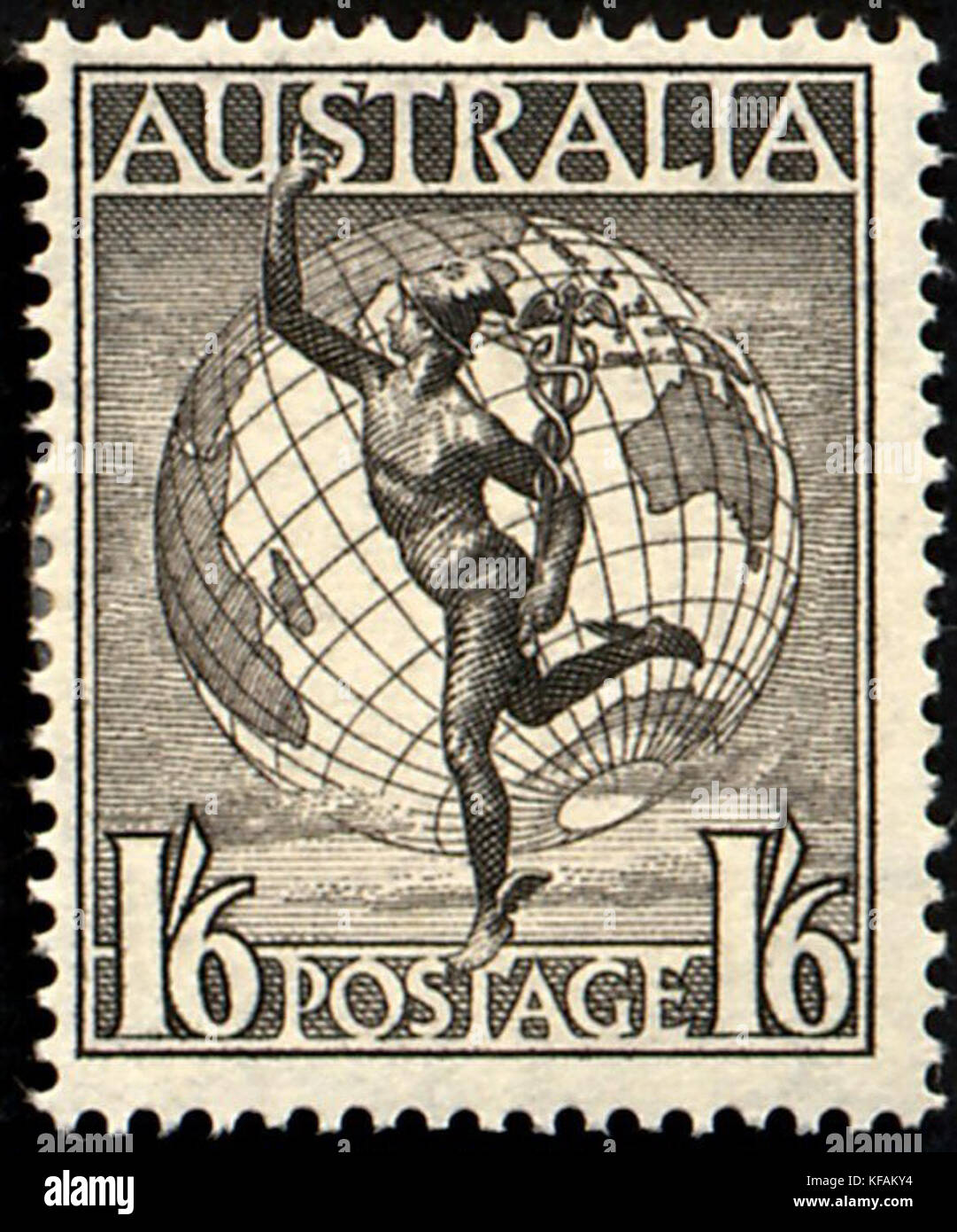 This stamp from Australia, marked as 15242, represents a significant ...