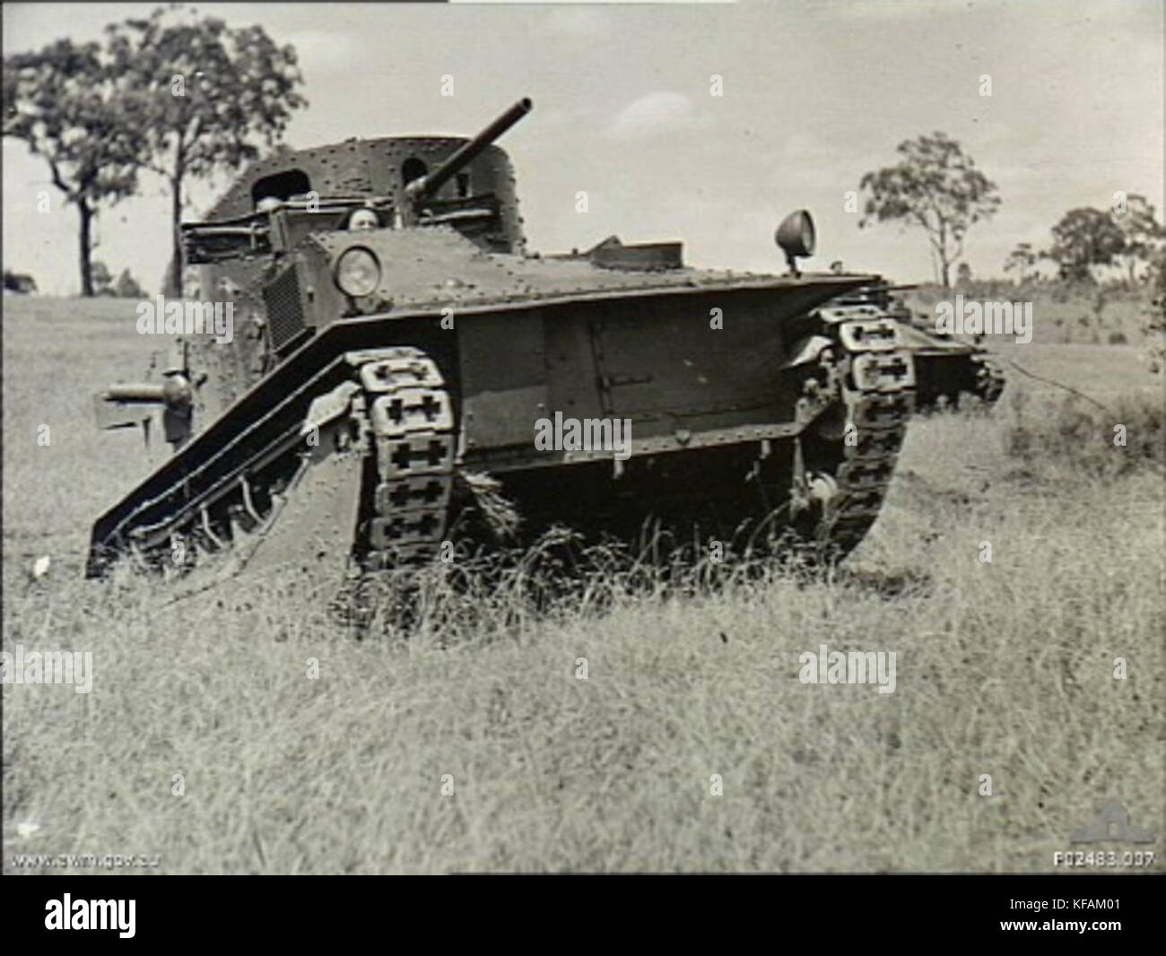 Australian Medium Mk II tank 1938 AWM P02483.007 Stock Photo - Alamy