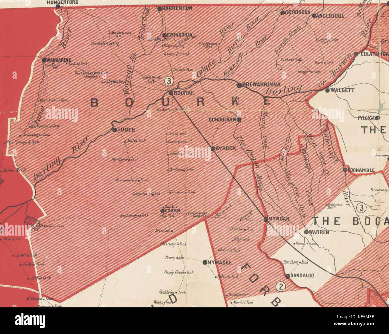 Bourke electoral district NSW 1892 Stock Photo - Alamy