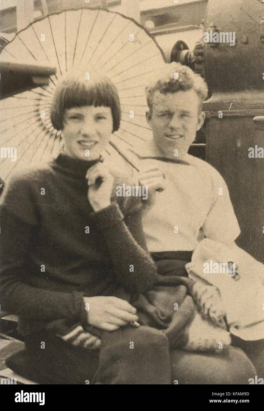 A photograph from 1926 featuring Claude Choules, 25, and his 21-year ...