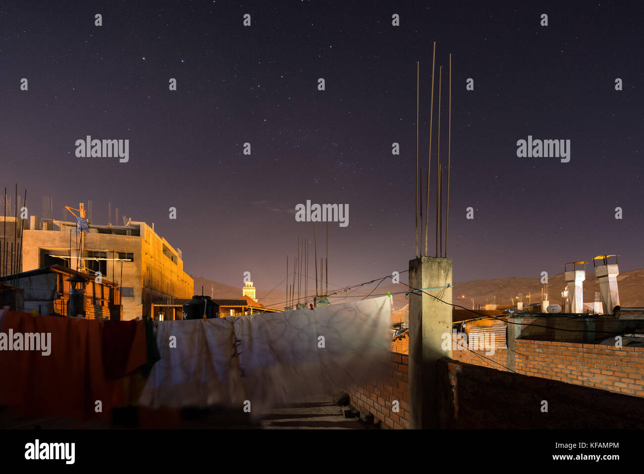 Night in Huaraz, Peru Stock Photo - Alamy