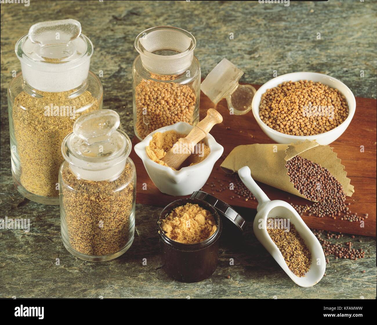 Still Life, Mustard Stock Photo - Alamy