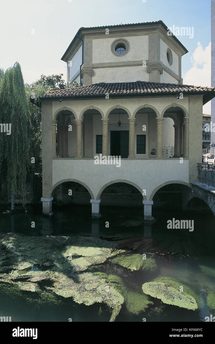 Italy, Friuli Venezia Giulia Region, Sacile, Oratory of Mercy along ...