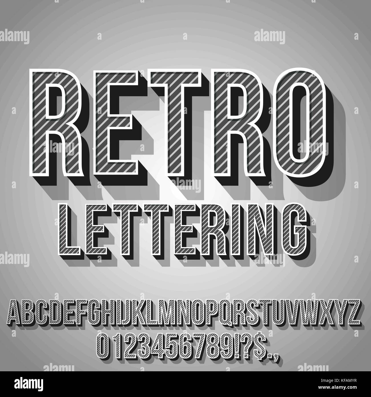 3d type font Stock Vector Images - Alamy