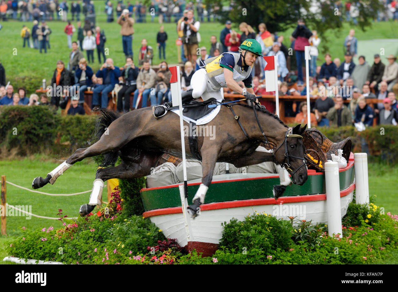 Sonja Johnson (AUS) riding Ringwould Jaguar - World Equestrian Games ...