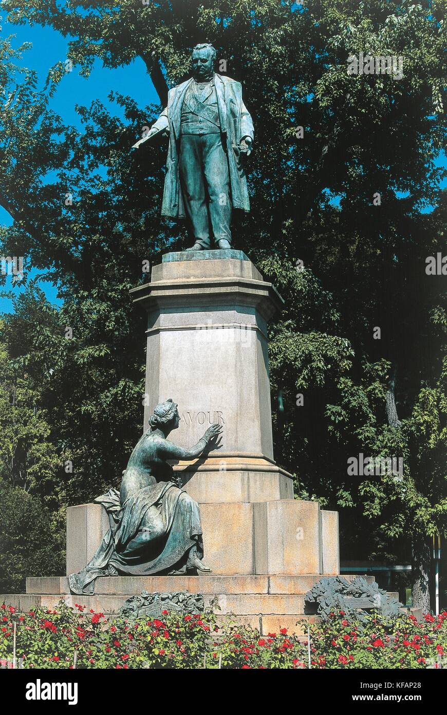 Monument to camillo benso di cavour hi-res stock photography and images ...