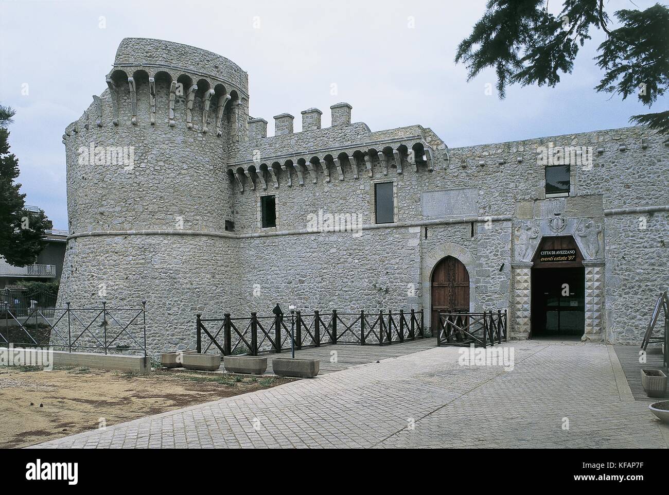 Italy, Abruzzo Region, Avezzano, Castle Stock Photo - Alamy