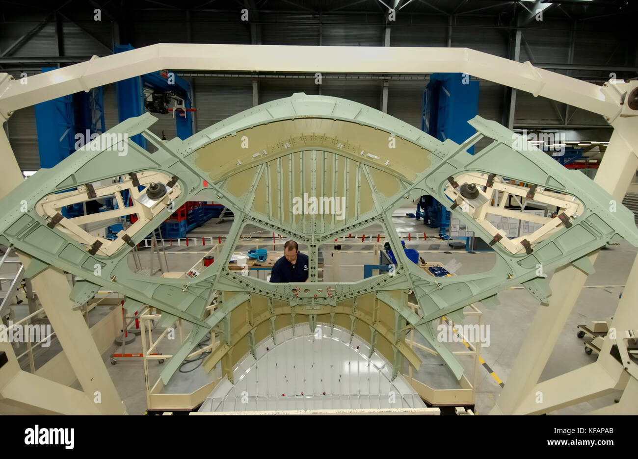 Airbus a380 construction hi-res stock photography and images - Alamy