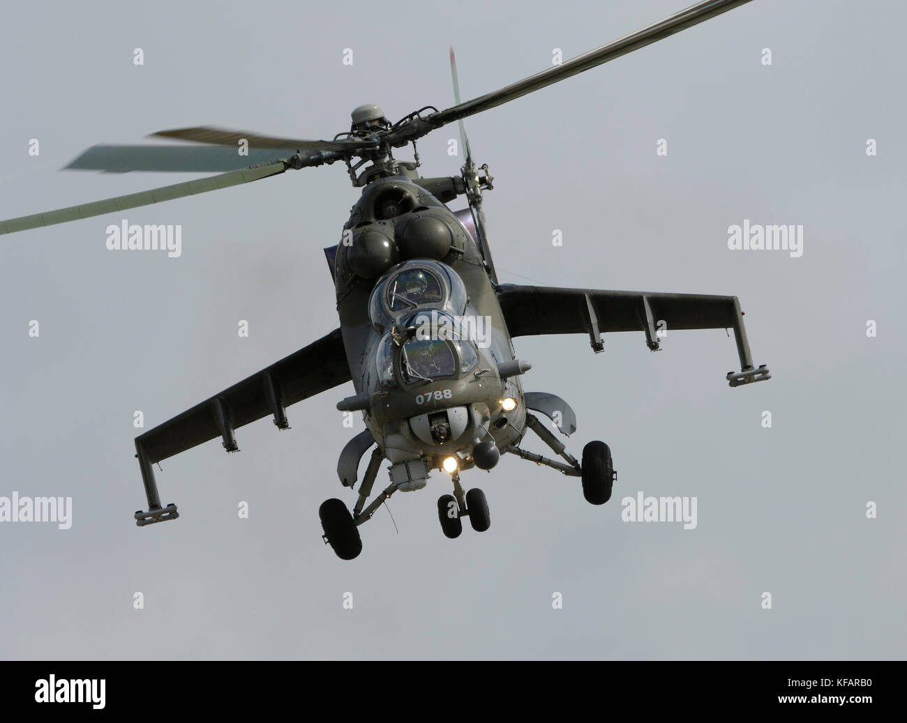 Mil mi 24 hind helicopter gunship hi-res stock photography and images ...