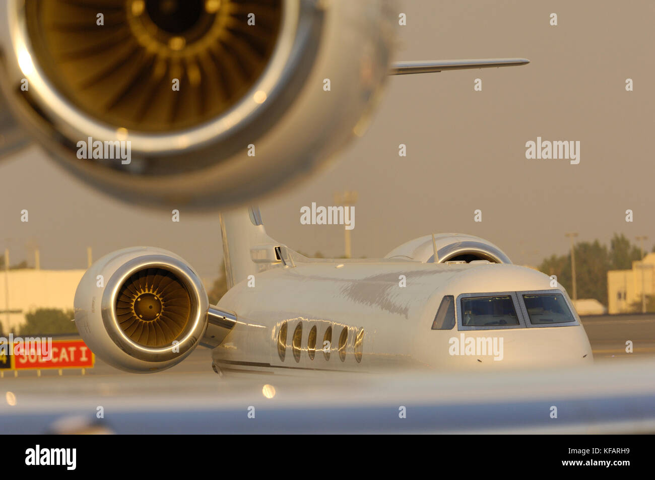 engine intake of the Gulfstream 550 with the Dana Executive Jets ...