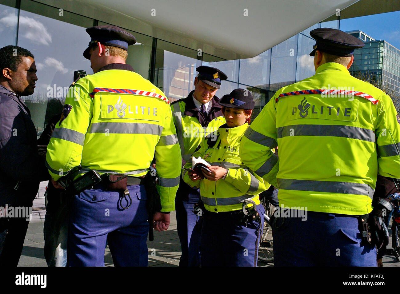 Dutch Police officers attend security diisposal on the occasion of the ...