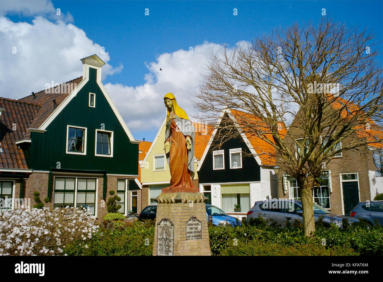 Volendam, a traditional fishermen harbor near Amsterdam, Netherlands ...