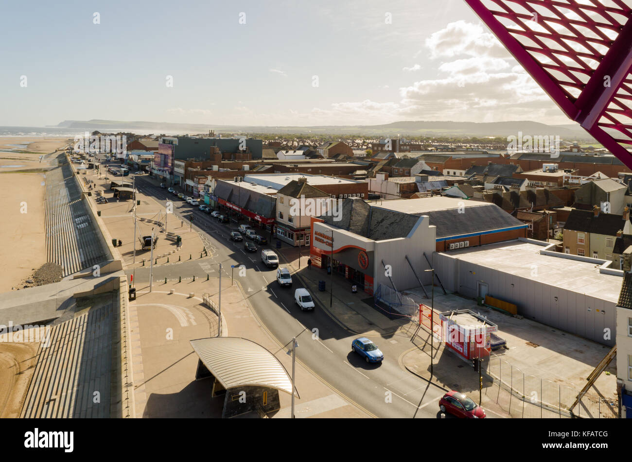 An Aerial Easterly View from 'The Beacon', Redcar Stock Photo - Alamy