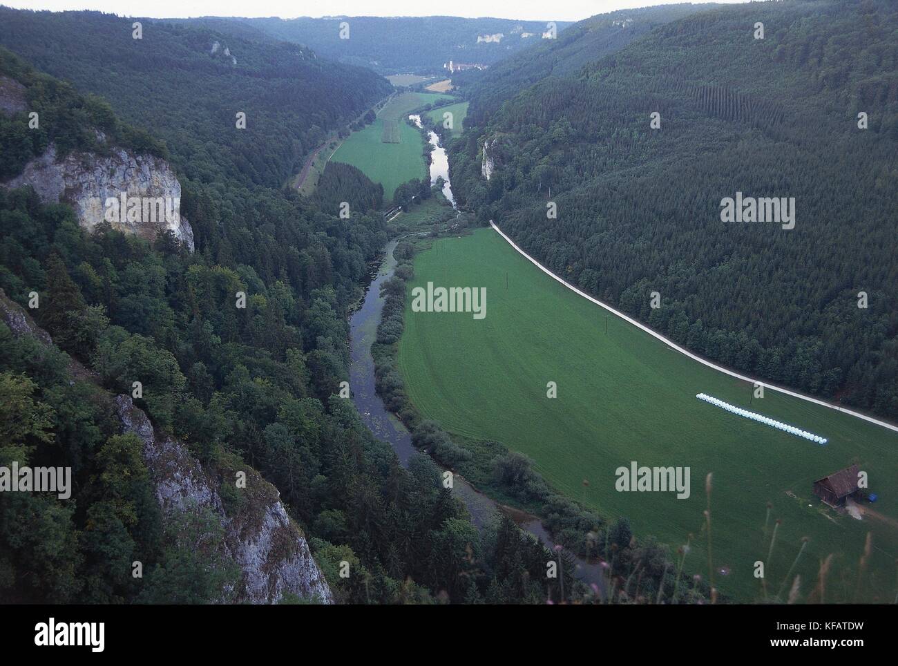 Germany, Baden-Wurttemberg, Beuron surroundings, Danube river Stock ...