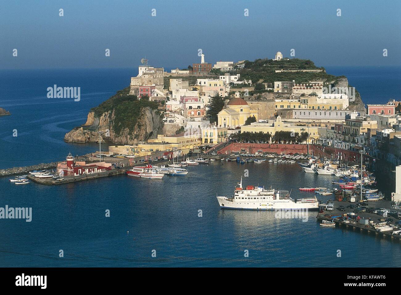 Italy, Latium Region, Ponza Islands. Ponza. Harbour Stock Photo - Alamy