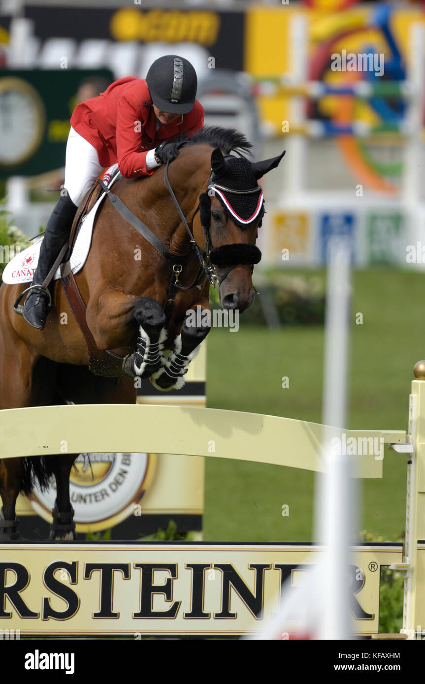 Jill Henselwood (CAN) riding Special Ed, World Equestrian Games, Aachen ...