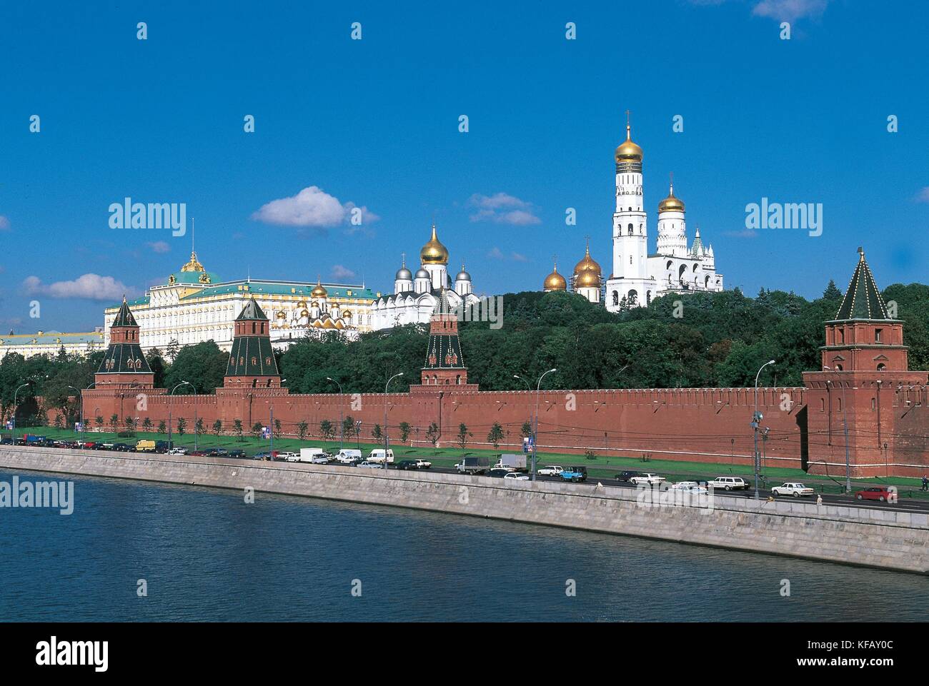 Russia, Moscow. Kremlin (UNESCO World Heritage List, 1990). View of the ...