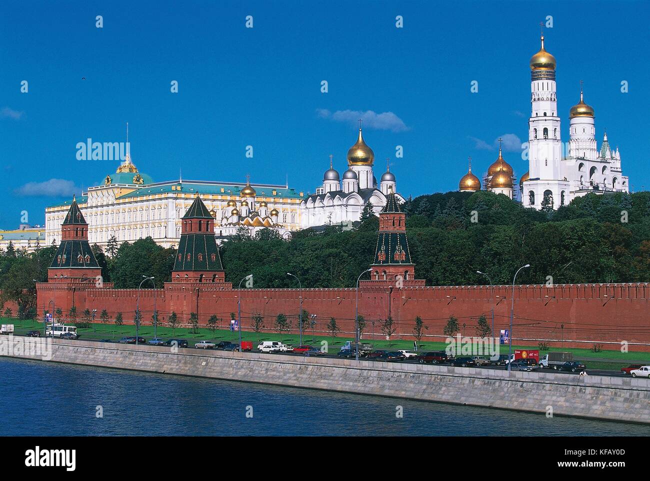Russia, Moscow. Kremlin (UNESCO World Heritage List, 1990). View of the ...