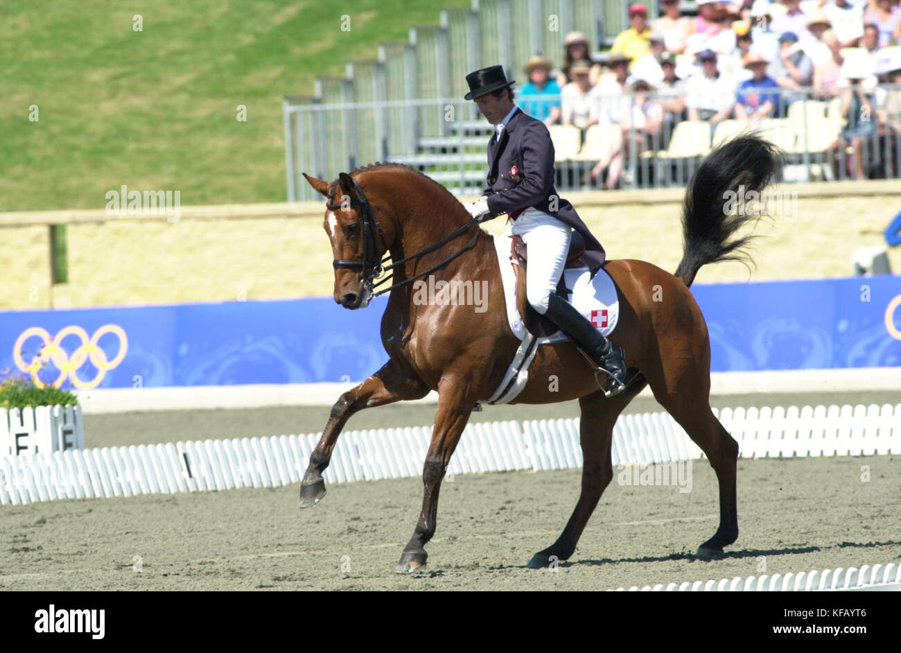Olympic Games, Sydney 2000, Daniel Ramseir (SUI) riding Rali Baba Stock ...