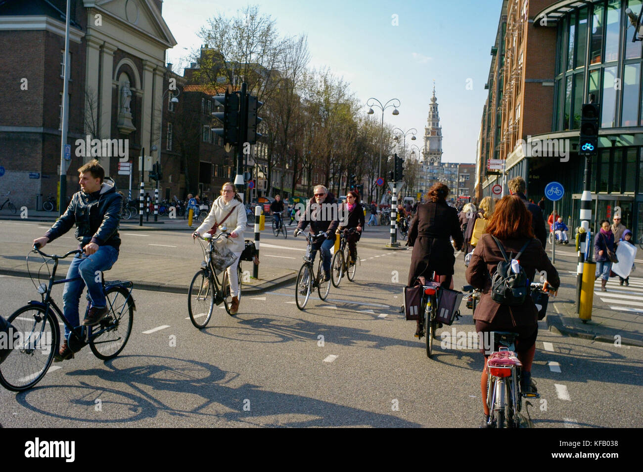 Street view, Amsterdam, Netherlands Stock Photo - Alamy