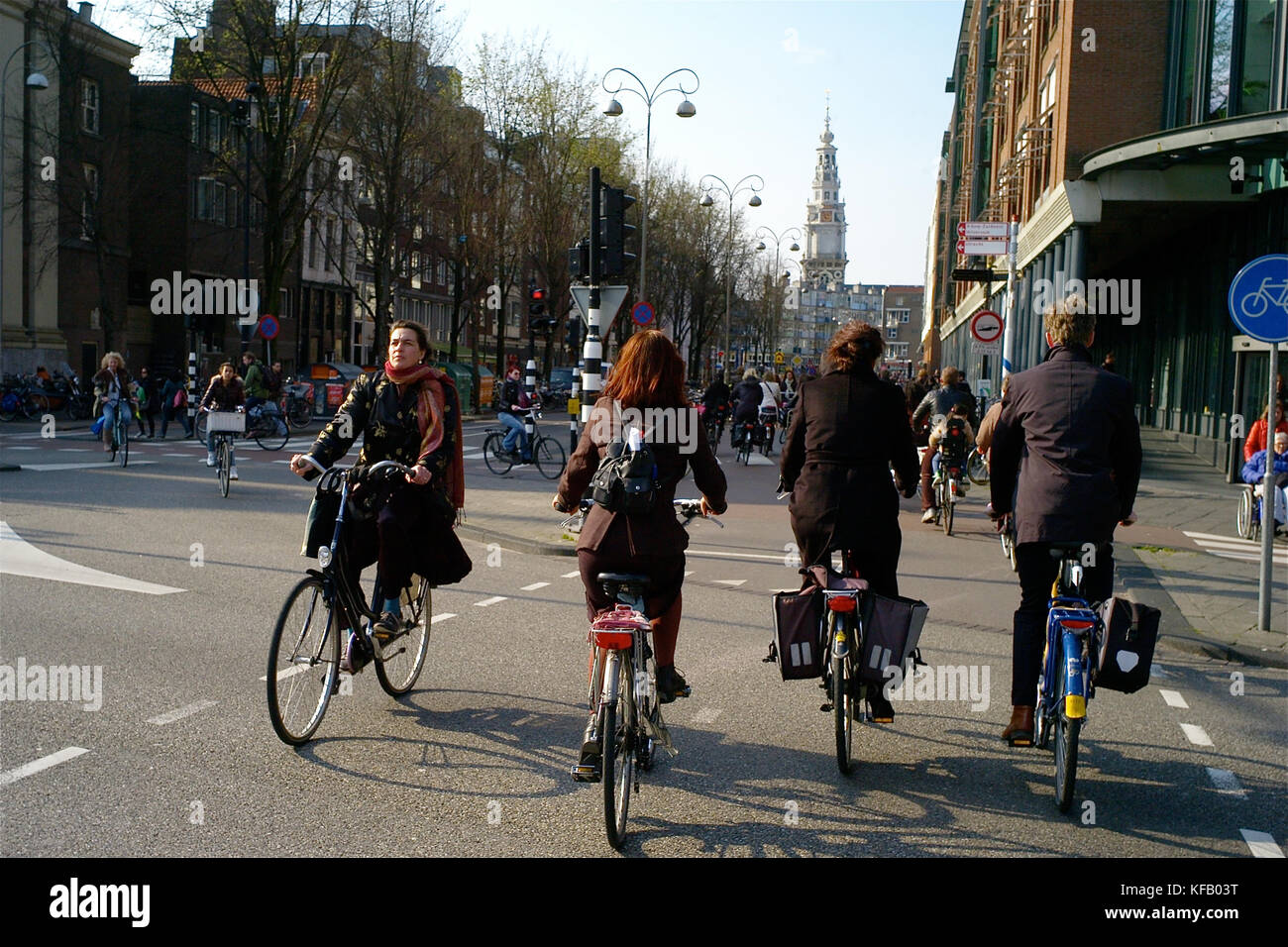 Street view, Amsterdam, Netherlands Stock Photo - Alamy