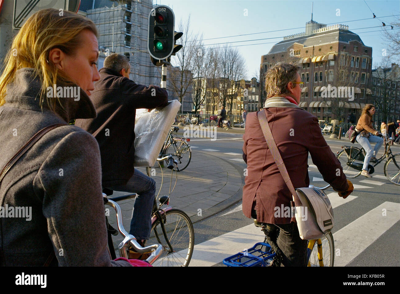 Street view, Amsterdam, Netherlands Stock Photo - Alamy